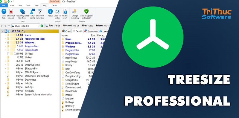 Phần mềm TreeSize Professional là gì? Mua bản quyền 2025 ở đâu?